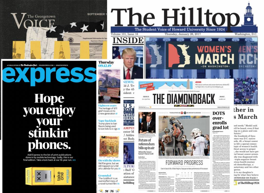 Preserve Print Student Journalism - The Georgetown Voice